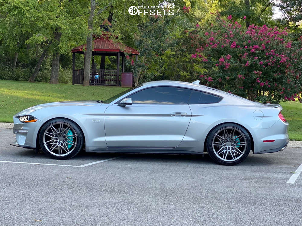 2020 Ford Mustang with 20x10 40 Axe Cf1 and 275/35R20 Kumho Ps91 and ...