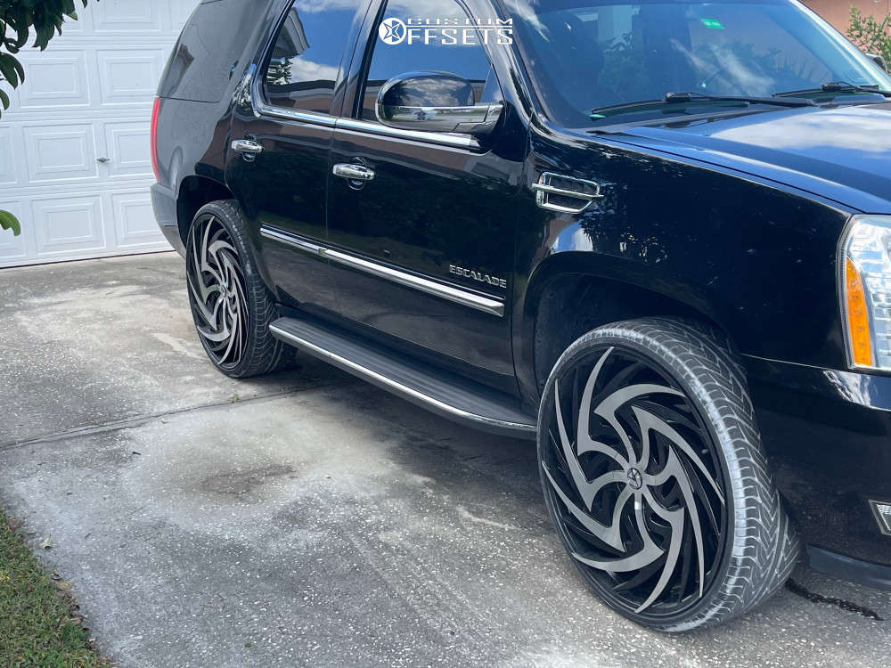2014 Cadillac Escalade with 28x9.5 25 Azara 520 and 295/25R28 Lexani Lx ...