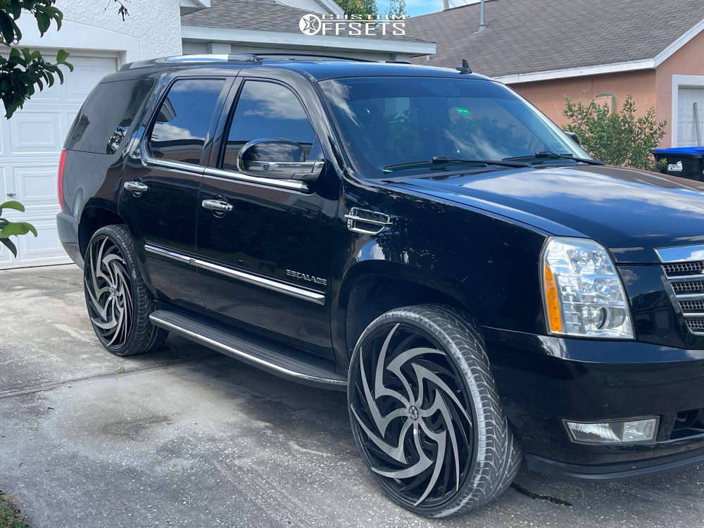 2014 Cadillac Escalade with 28x9.5 25 Azara 520 and 295/25R28 Lexani Lx ...