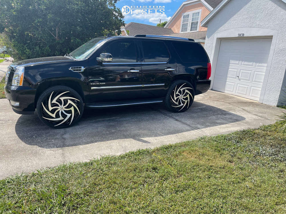 2014 Cadillac Escalade with 28x9.5 25 Azara 520 and 295/25R28 Lexani Lx ...