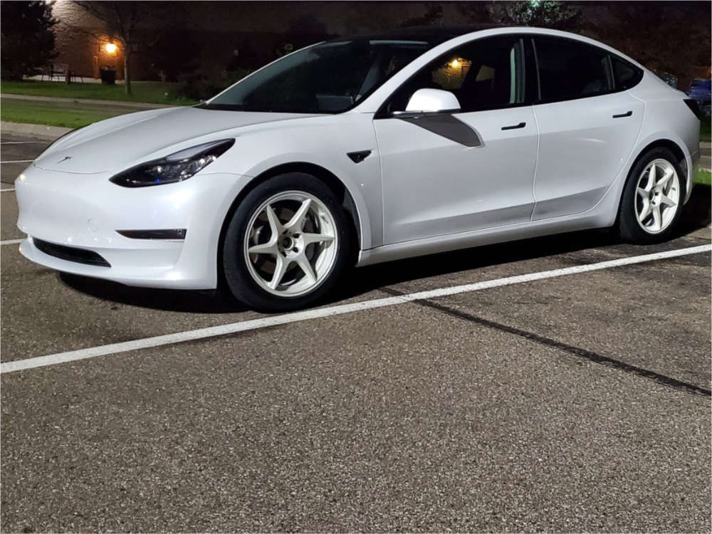 2021 Tesla 3 Wheel Offset Nearly Flush Stock | 1929886 | Custom Offsets