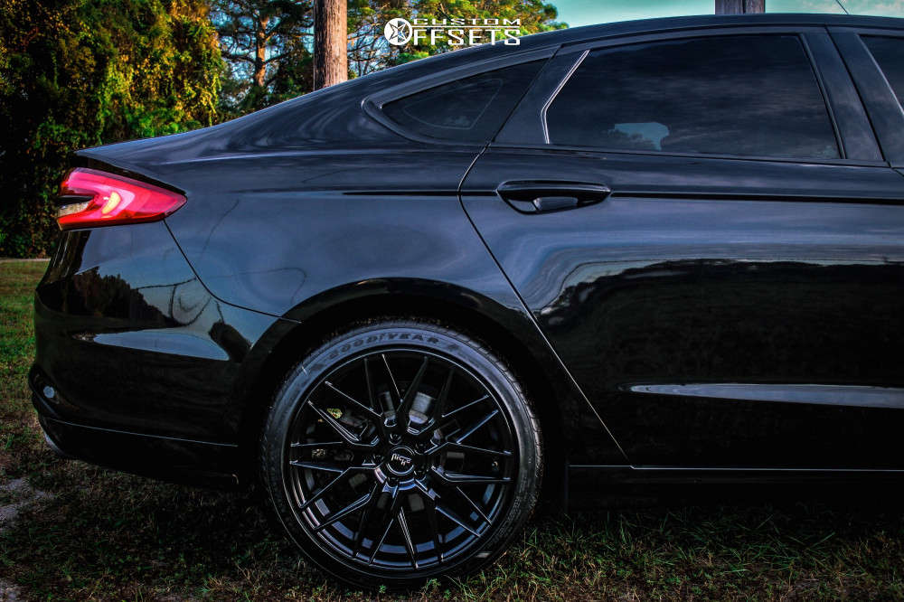 2017 Ford Fusion with 19x8.5 40 Niche Gamma and 235/40R19 Goodyear ...