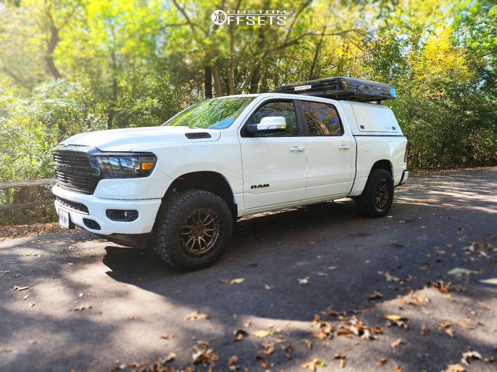 2020 Ram 1500 with 18x9 -12 Fuel Rebel and 33/12.5R18 Nitto Ridge ...