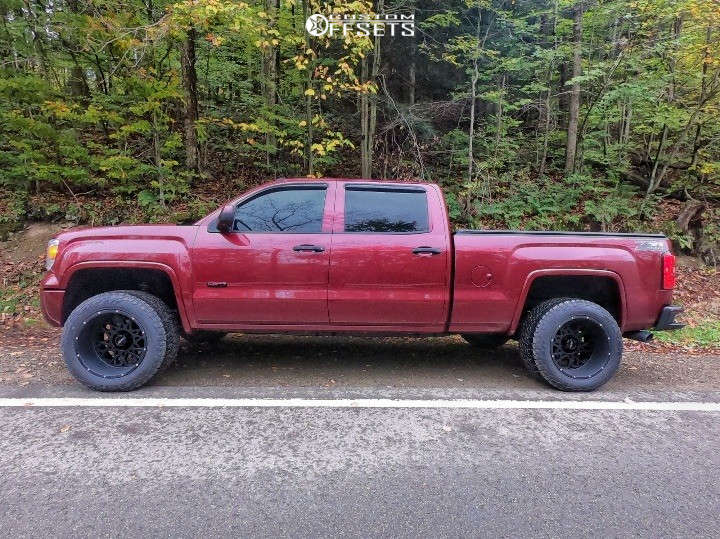 2014 GMC Sierra 1500 with 20x12 -51 Vision Rocker 412 and 33/12.5R20 ...