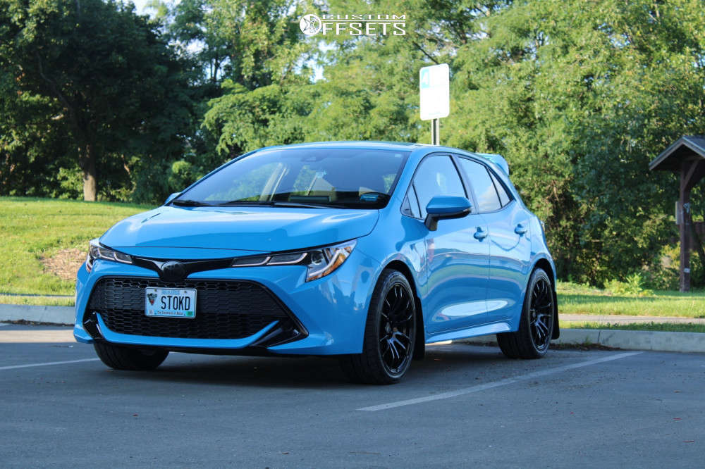 2020 Toyota Corolla with 18x8.5 33 AVID1 AV20 and 245/40R18 Nitto Nt555 ...