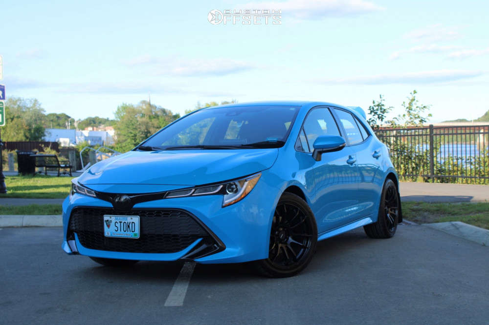 2020 Toyota Corolla with 18x8.5 33 AVID1 AV20 and 245/40R18 Nitto Nt555 ...