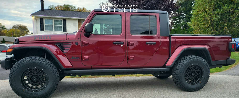 2021 Jeep Gladiator with 18x9 -12 Vision Rocker 412 and 35/12.5R18 ...