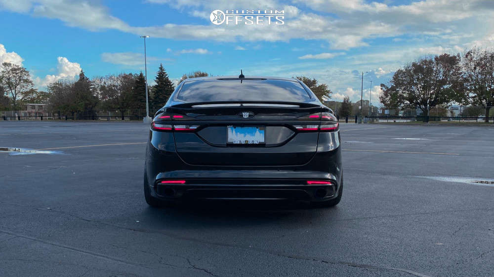 2018 Ford Fusion with 18x9.5 35 Option Lab R716 and 255/35R18 Vercelli ...