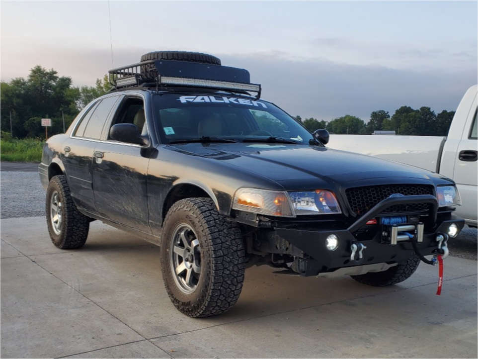 2008 Ford Crown Victoria with 17x8 35 AVID1 AV6 and 265/70R17 Falken ...