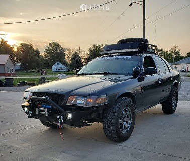 2008 Ford Crown Victoria with 17x8 35 AVID1 AV6 and 265/70R17 Falken ...