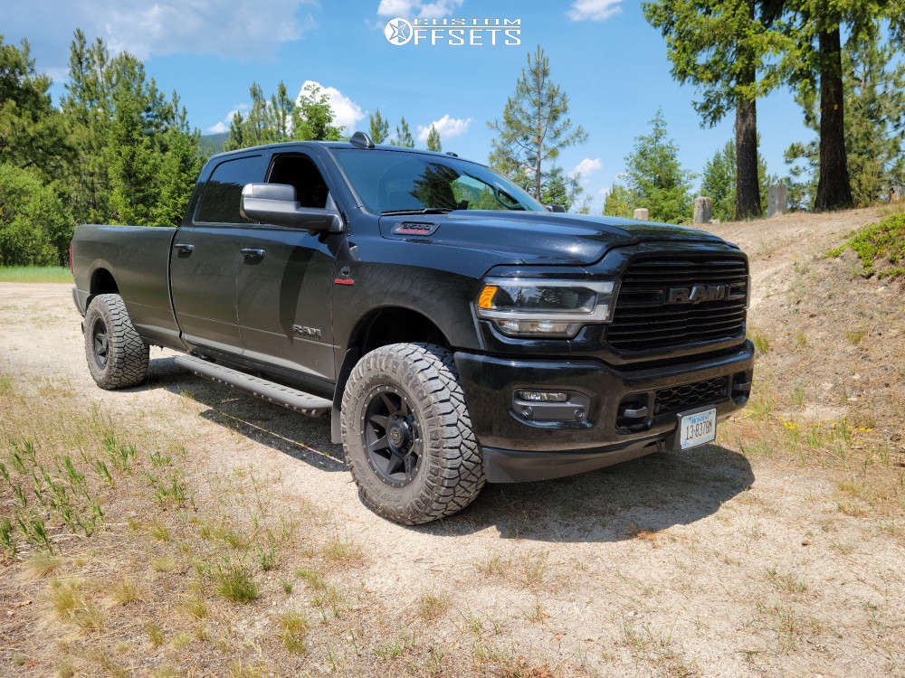2019 Ram 3500 with 18x9 12 Alloy Ion Rebound and 35/12.5R18 Nitto Ridge ...