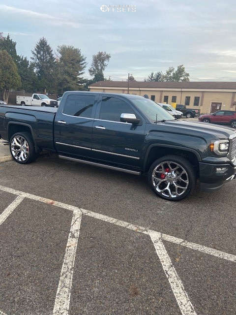 2017 GMC Sierra 1500 with 24x10 24 Factory Reproductions Fr59 and 305 ...
