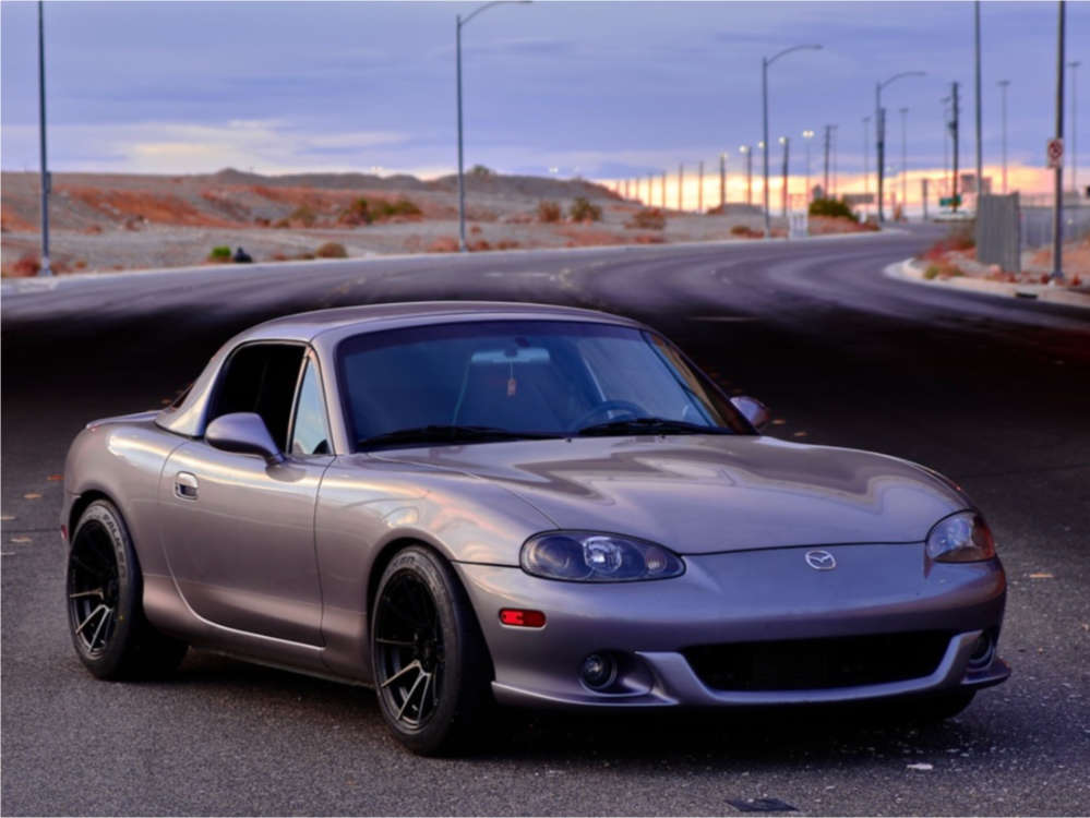 2004 Mazda Miata with 15x9 35 Advanti Racing Storm S1 and 225/45R15 ...
