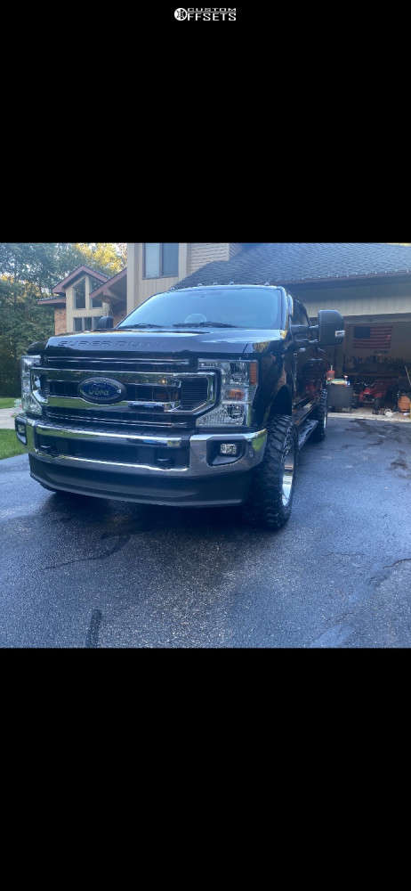 2021 Ford F-350 Super Duty with 20x10 -25 Vision Sliver and 35/12.5R20 ...