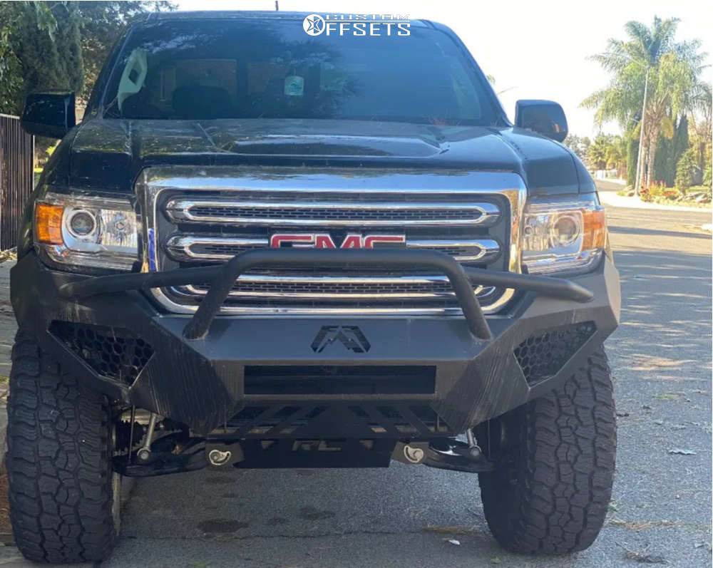2018 GMC Canyon with 18x9 9 Level 8 Slam and 35/12.5R18 Mickey Thompson ...
