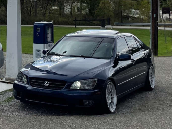 2005 Lexus IS300 with 18x9.5 27 Enkei Nt03m and 225/40R18 Michelin ...