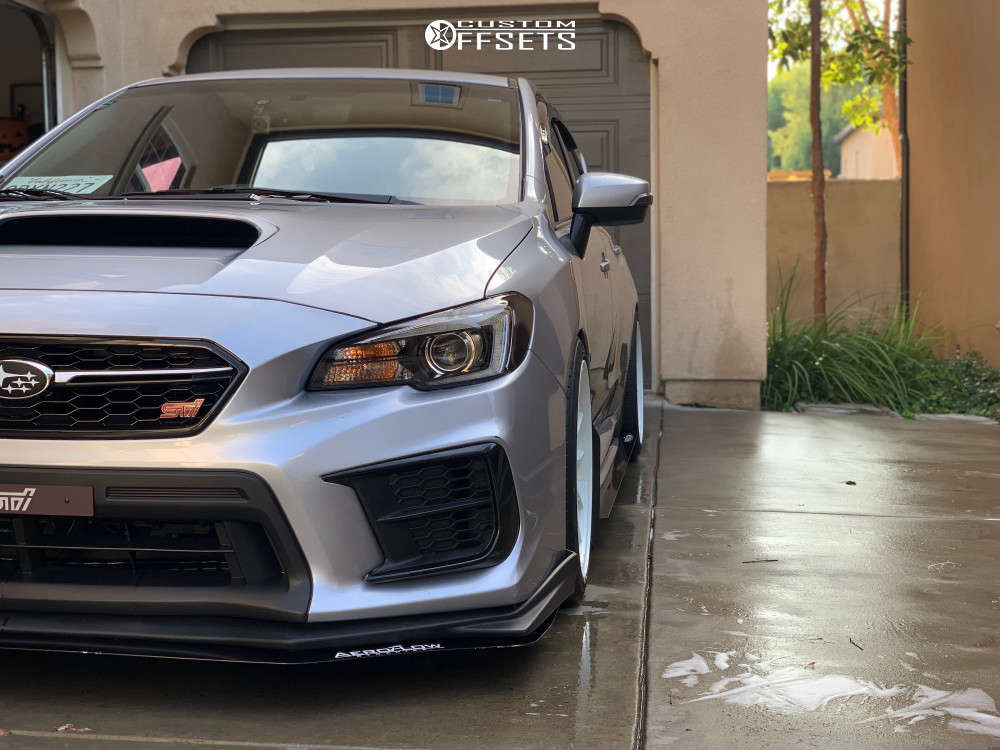 2020 Subaru WRX STI with 18x9.5 35 Cosmis Racing R1 and 255/35R18 ...