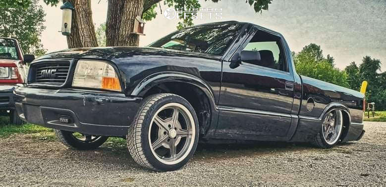 2001 GMC Sonoma with 18x8 18 Billet Specialties Speedway and 215/45R18 ...