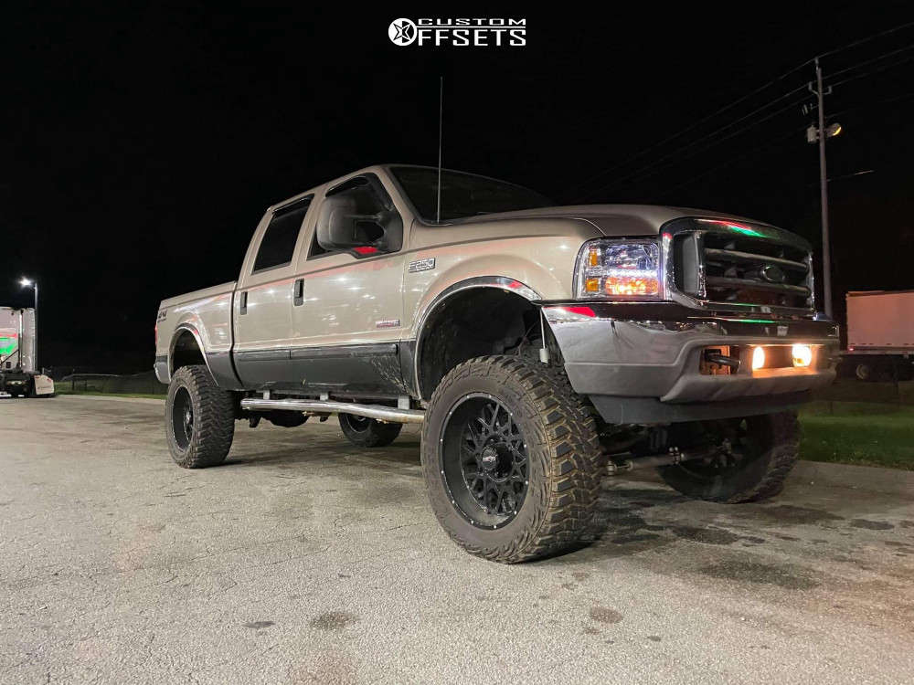 2002 Ford F-250 Super Duty with 22x10 -17 Vision Rocker 412 and 37/13 ...