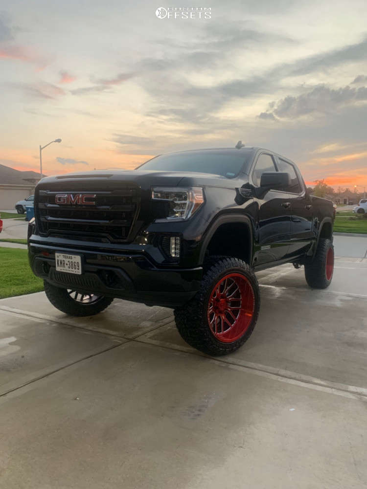 2020 GMC Sierra 1500 with 22x12 -44 Axe Offroad Ax6.2 and 35/12.5R22 ...