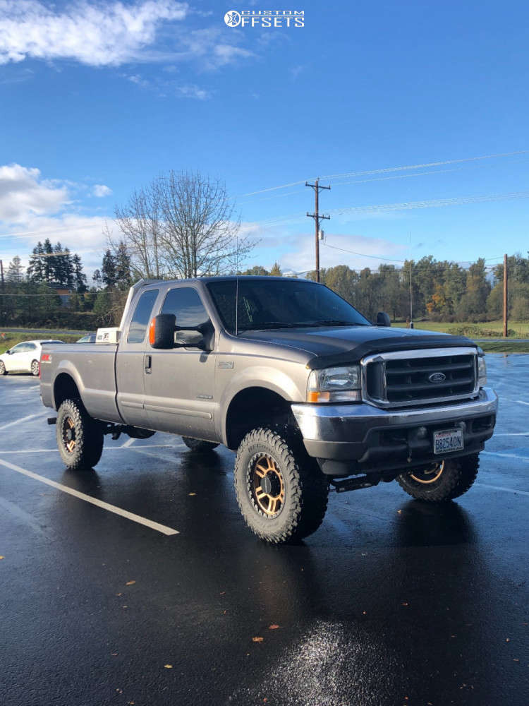 2003 Ford F-250 Super Duty with 18x9 18 Vision Manx 2 and 35/12.5R18 ...