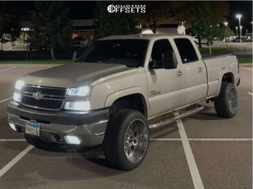 2006 Chevrolet Silverado 2500 HD with 22x12 -51 Vision Rocker 412 and ...