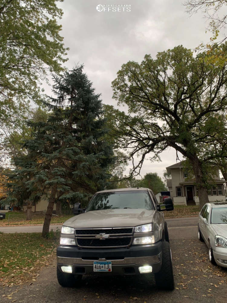 2006 Chevrolet Silverado 2500 HD with 22x12 -51 Vision Rocker 412 and ...