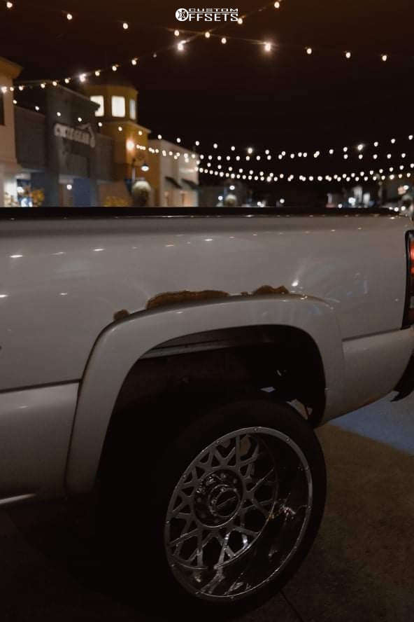 2006 Chevrolet Silverado 2500 HD with 22x12 -51 Vision Rocker 412 and ...