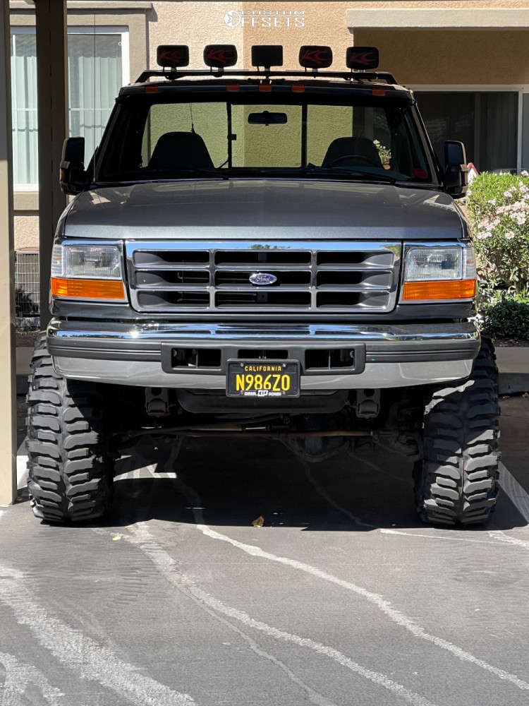 1996 Ford F-350 with 16.5x9.5 -6 Weld Racing Typhoon and 37/13.5R16.5 ...