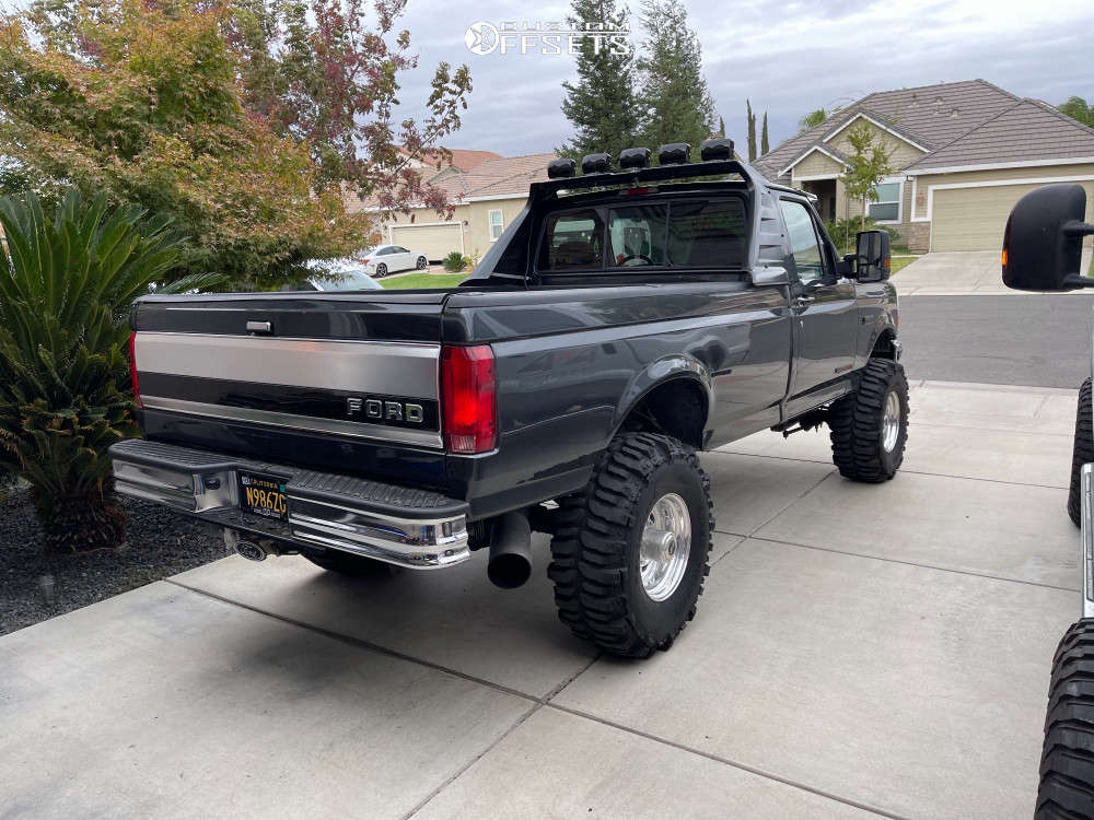 1996 Ford F-350 with 16.5x9.5 -6 Weld Racing Typhoon and 37/13.5R16.5 ...