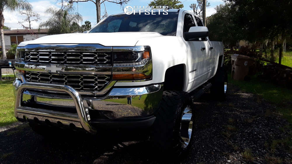 2018 Chevrolet Silverado 1500 with 20x12 -57 Vision Spyder and 35/12 ...