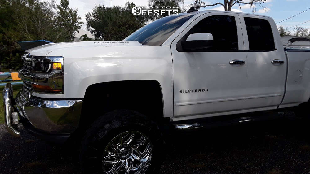 2018 Chevrolet Silverado 1500 with 20x12 -57 Vision Spyder and 35/12 ...