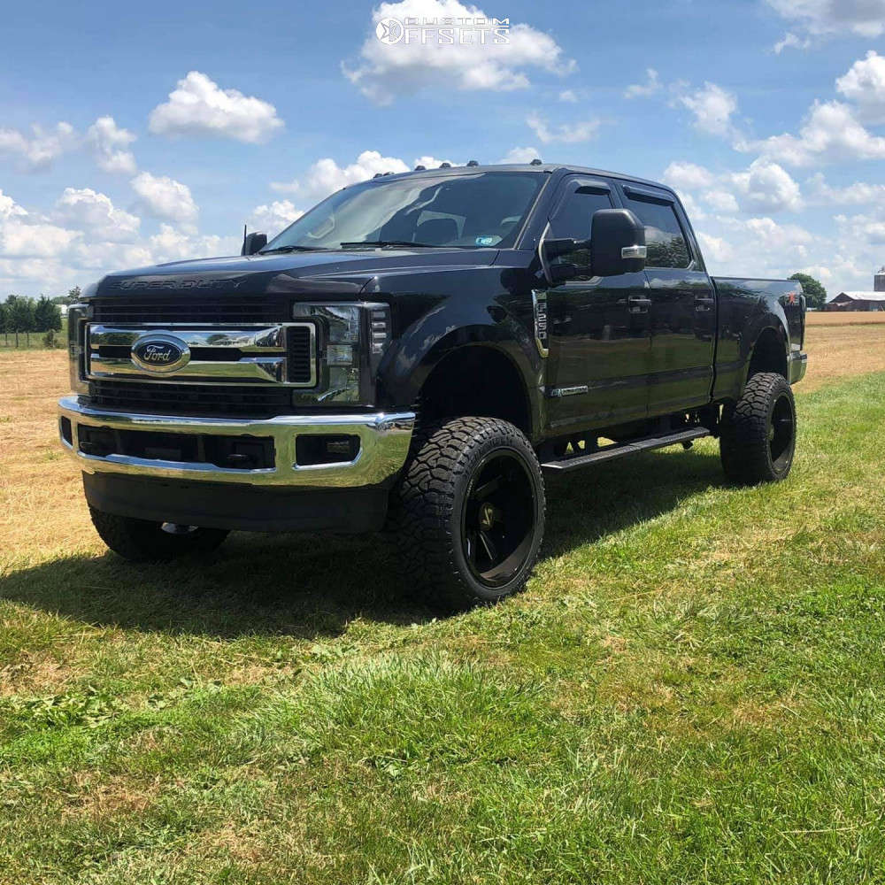 2017 Ford F-250 Super Duty with 22x12 -51 ARKON OFF-ROAD Lincoln and 35 ...