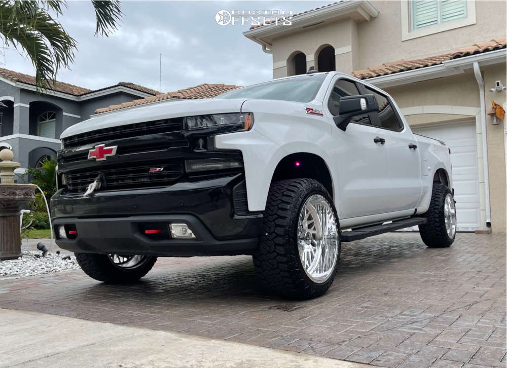 2020 Chevrolet Silverado 1500 with 22x12 -40 American Force Nova Ss and 33/12.5R22 Fury Offroad ...