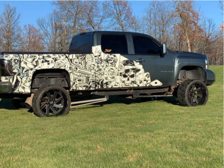 Camo Lifted Chevy Trucks