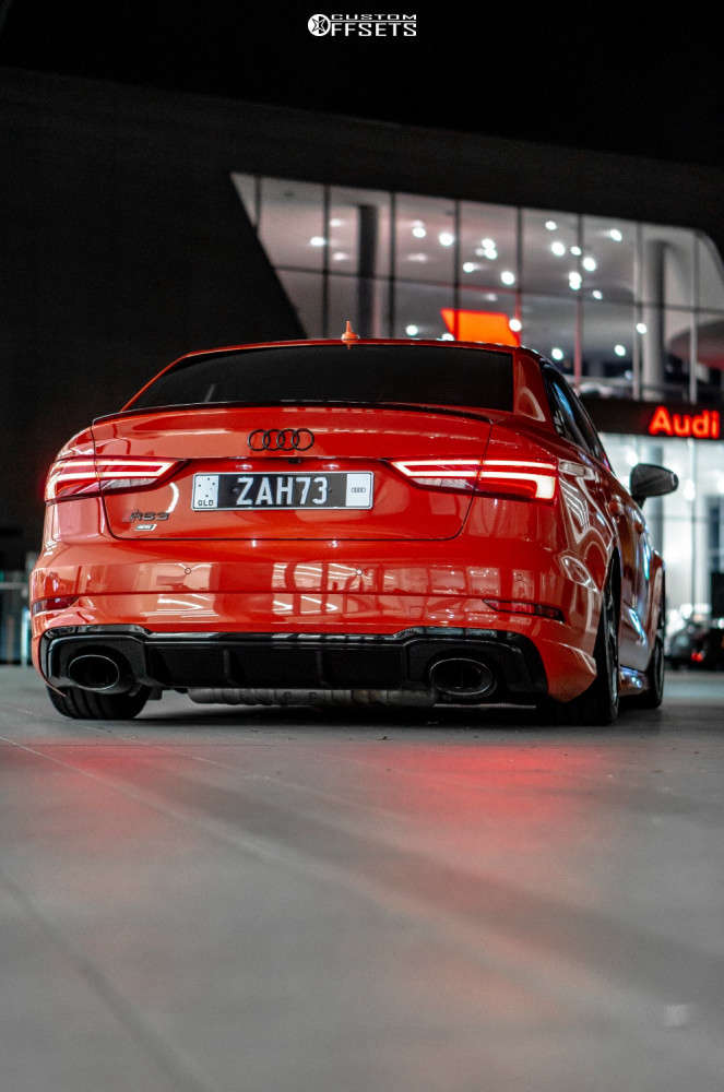 2017 Audi RS3 with 19x8.5 35 Rotiform Wgr and 245/35R19 Michelin Pilot ...