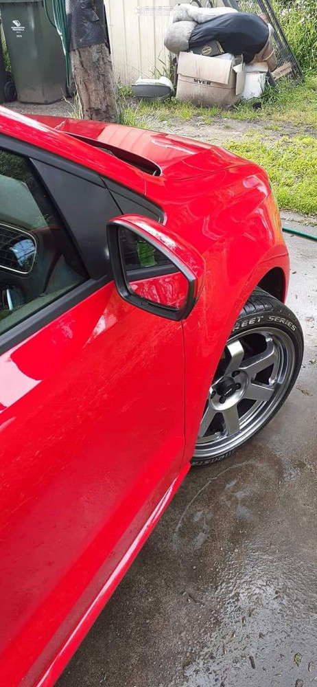 2012 Volkswagen Golf with 17x8 40 AVID1 AV6 and 215/40R17 Monster ...