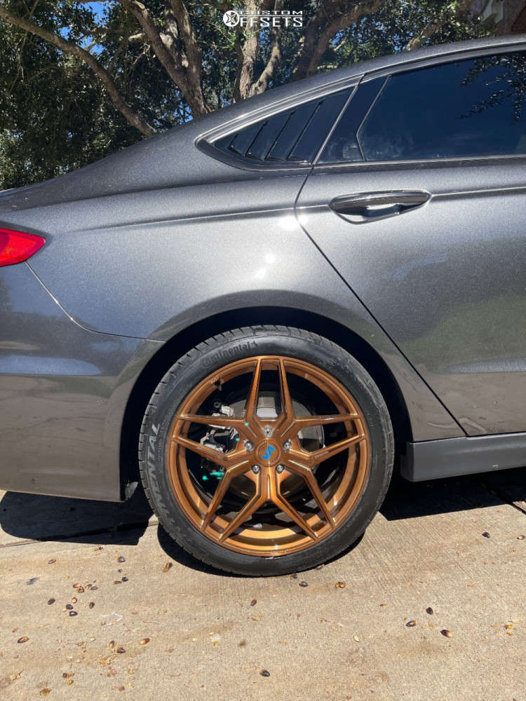 2020 Ford Fusion with 19x8.5 40 Variant Xenon and 245/45R19 Continental ...