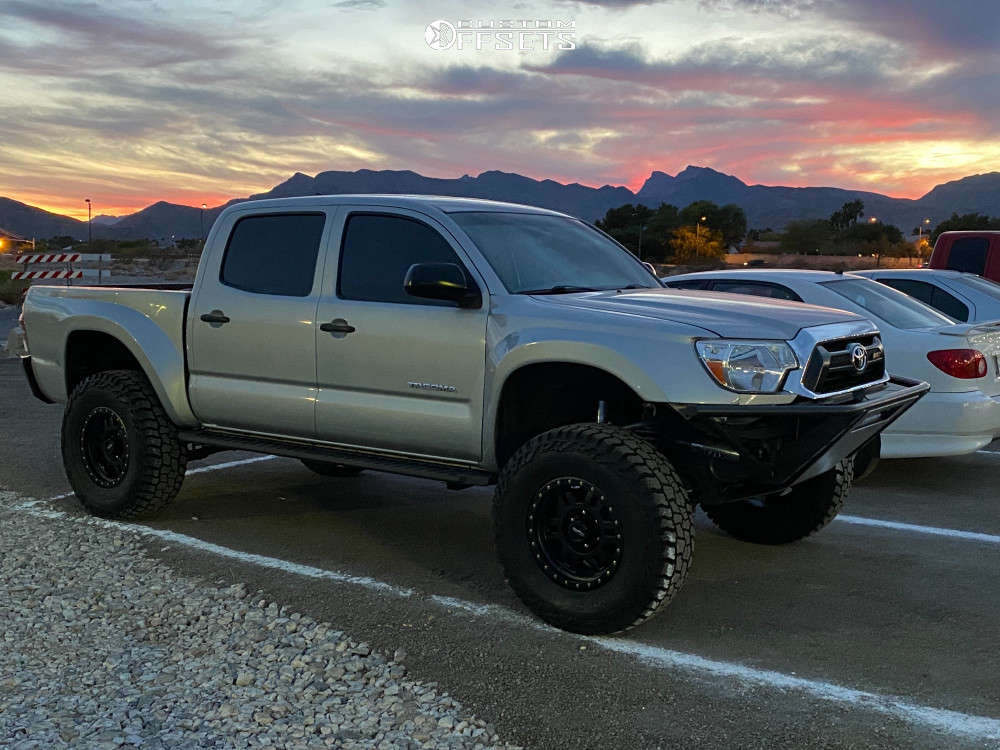 2012 Toyota Tacoma with 17x8.5 0 Vision Manx and 315/11.5R17 Mickey ...