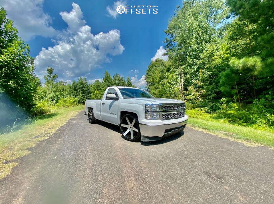2014 Chevrolet Silverado 1500 with 22x9.5 0 Strada Coda and 27/9.5R22 ...