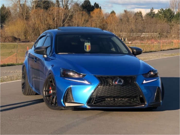 2018 Lexus IS300 with 19x8.5 35 Work Emotion Cr Kiwami and 225/35R19 ...