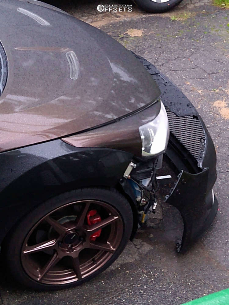 2014 Hyundai Veloster with 18x8 40 Enkei Tfr and 225/40R18 Riken Raptor ...