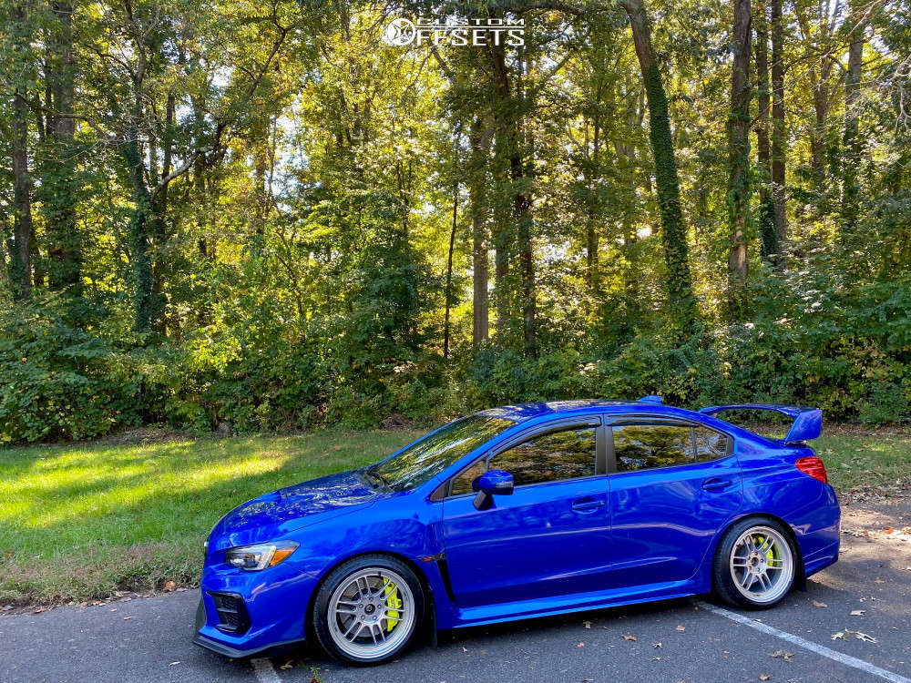 2019 Subaru WRX STI with 18x10 38 Enkei Rpf1 and 255/35R18 Goodyear ...