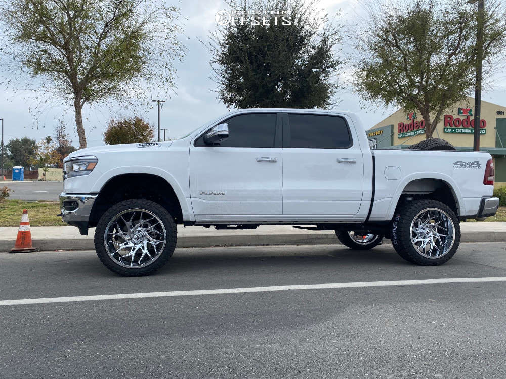2020 Ram 1500 with 24x14 -75 Fuel D715 and 35/14R24 Venom Power Terra ...
