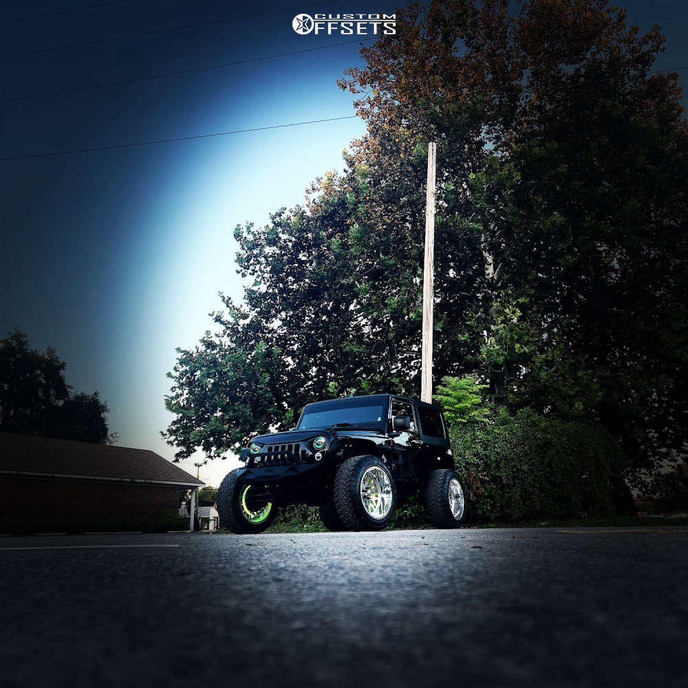 2008 Jeep Wrangler with 22x12 -40 American Force Fallout Fp and 35/12 ...