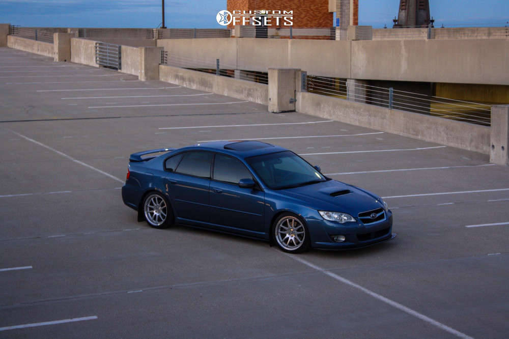 2008 Subaru Legacy with 18x8.5 35 Aodhan Ds02 and 225/40R18 Dunlop Sp ...