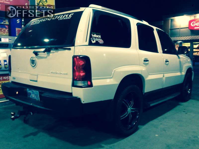 2002 Cadillac Escalade with 22x11 35 Forte N/A and 305/40R22 Falken ...