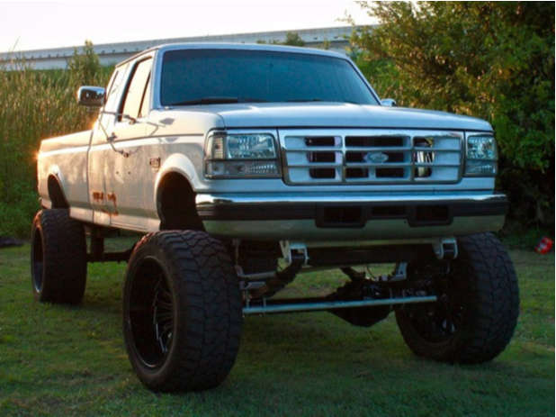 1995 Ford F-250 with 24x14 -81 ARKON OFF-ROAD Alexander and 38/15.5R24 ...