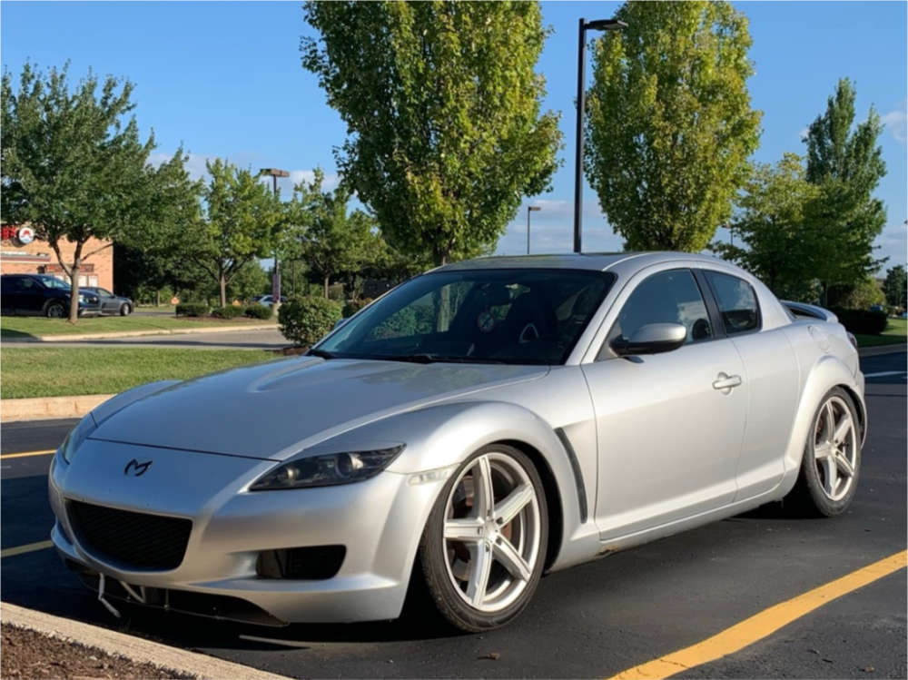 2004 Mazda RX-8 with 18x8 10 Vision Boost and 245/35R18 Sentry Uhp and ...
