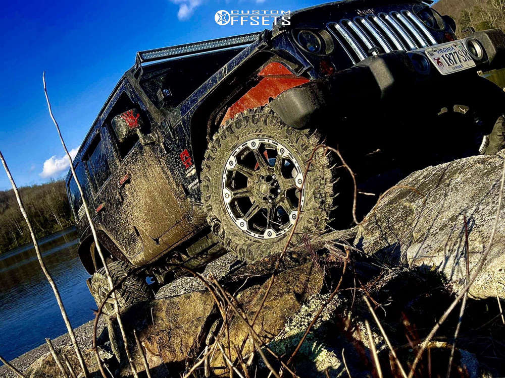 2013 Jeep Wrangler with 18x5.5 9.5 Dick Cepek Torque and 33/12.5R18 ...